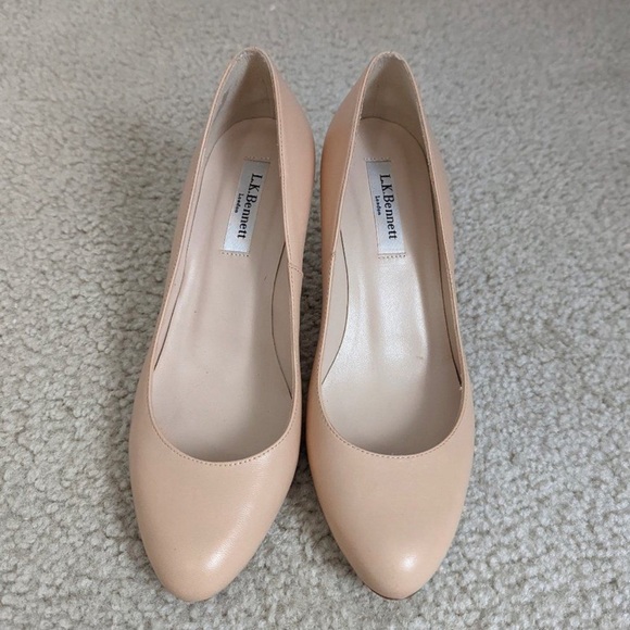 LK Bennett | Shoes | Lk Bennett Nude Leather Pumps | Poshmark
